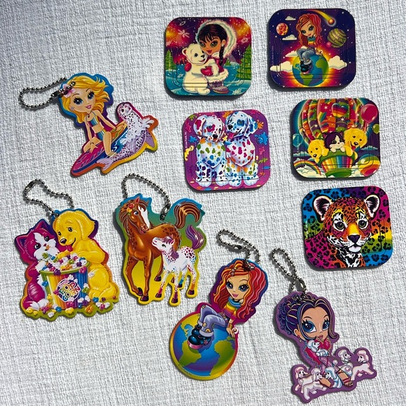 Lisa Frank | Accessories | Lisa Frank Magnets Clips And Chain Keychains ...